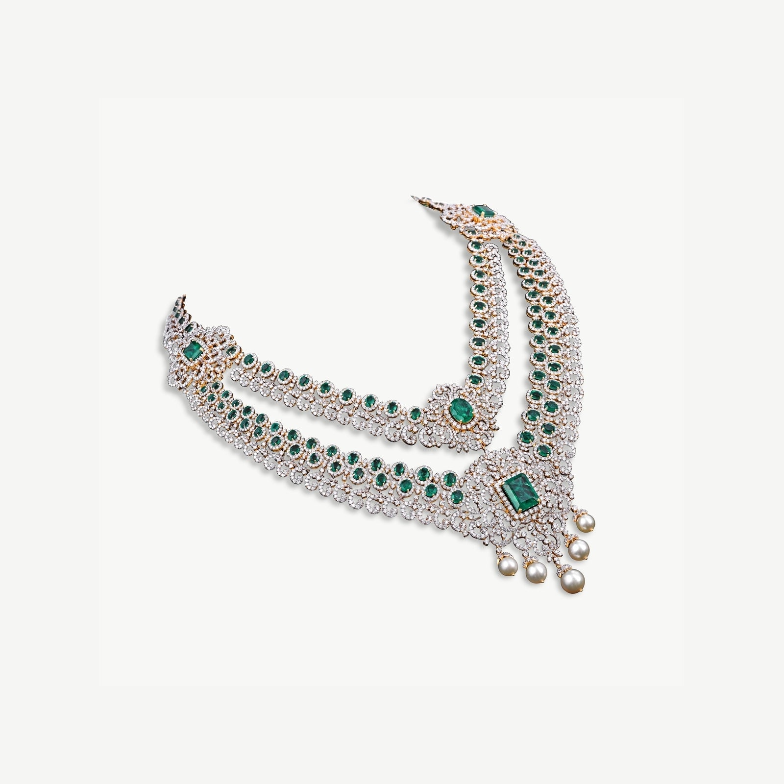Emerald Diamond Haar – Shree Jewellers